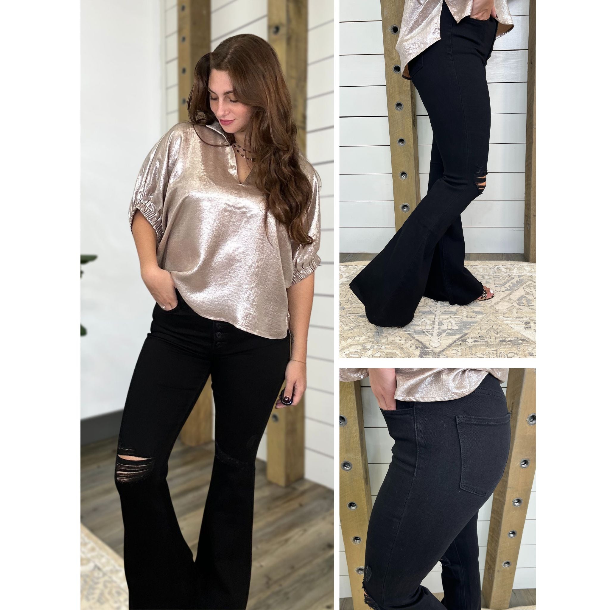 After Dark Flare Jeans – Tiffany Lane Boutique